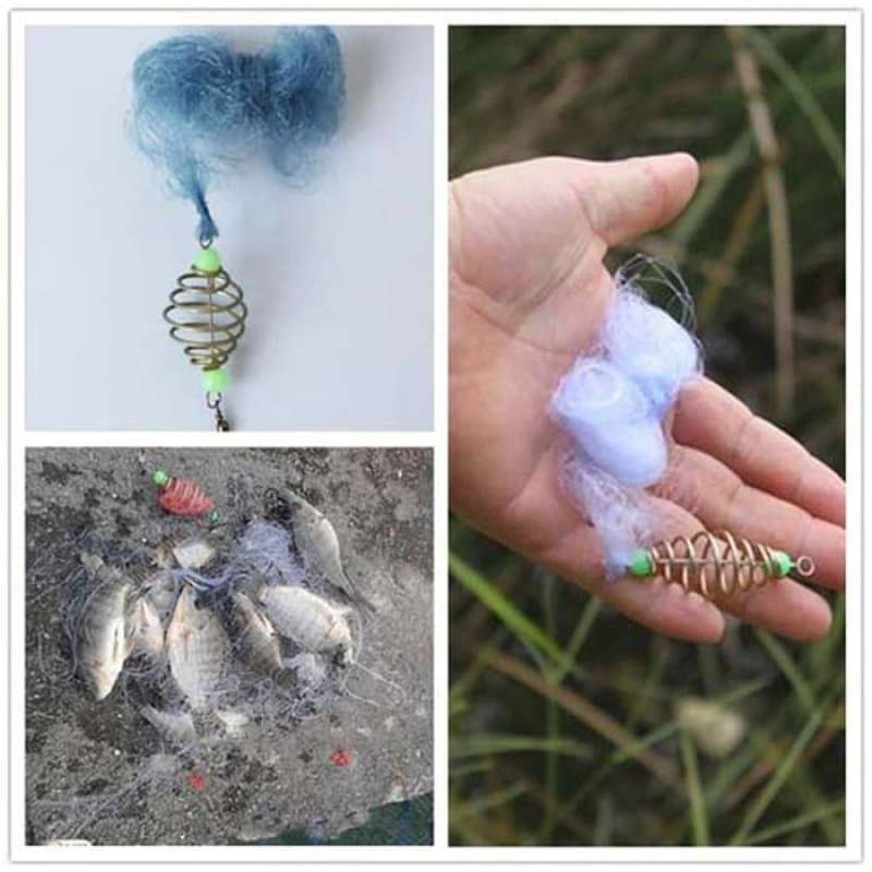 Jual Umpan Pancing Jaring Jala Ikan Net Spring Mata Net Luminous Beads ...