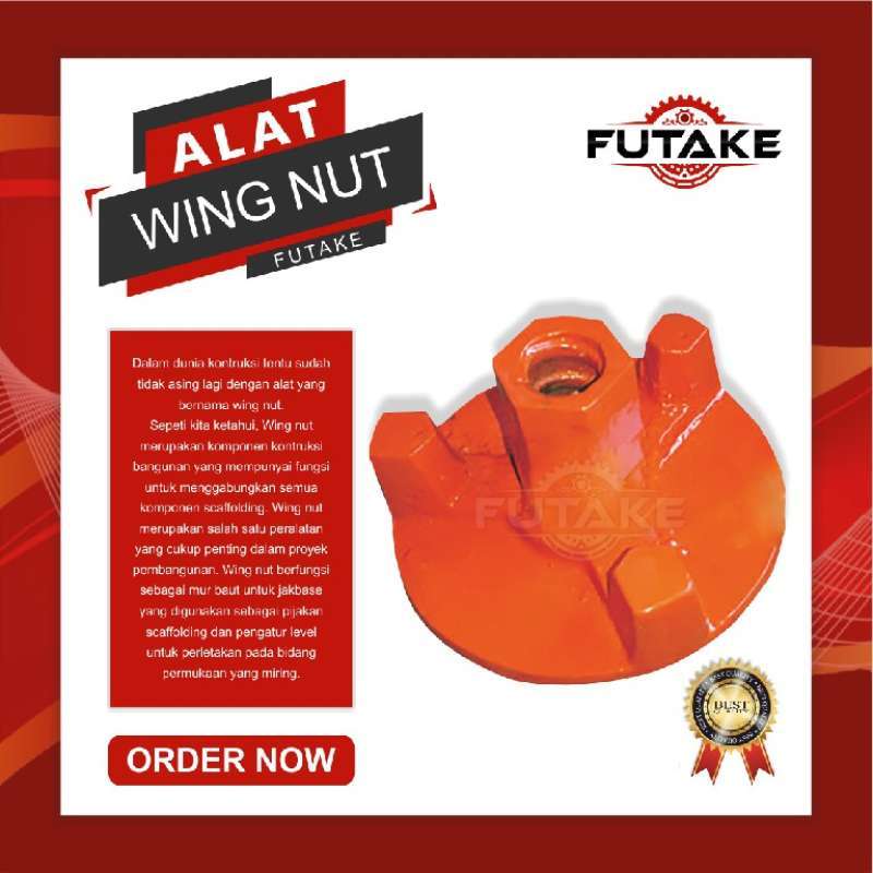 Promo Wing Nut Kaki 94 Bekisting – Scaffolding – Mur Kuping Swing Nut ...