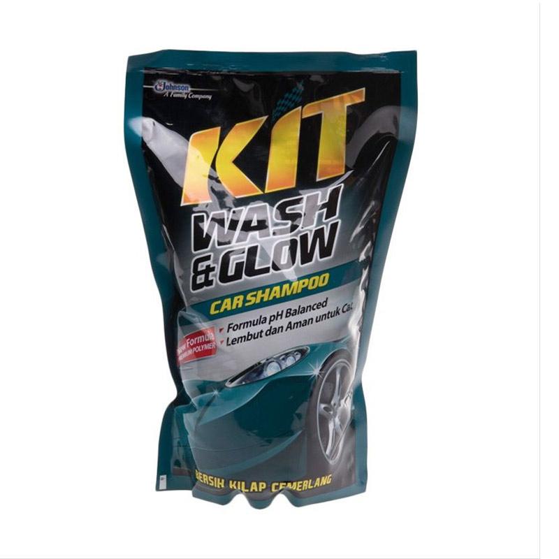 Jual Kit Wash And Glow Shampoo Mobil & Motor [800 Ml/ Pouch/ Original ...