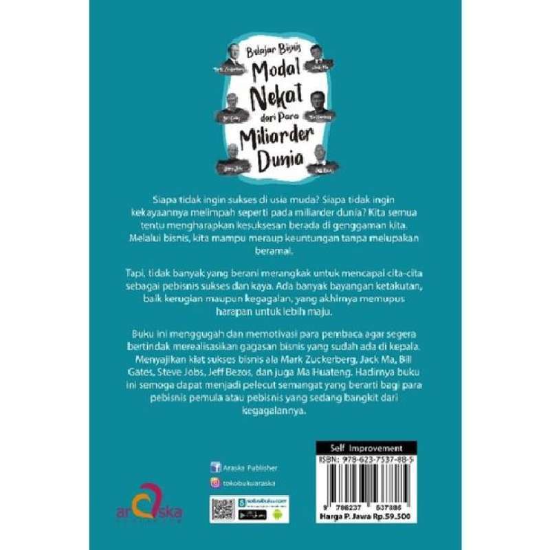 Jual Buku Biografi Orang Sukses Belajar Bisnis Modal Nekat Dari Para