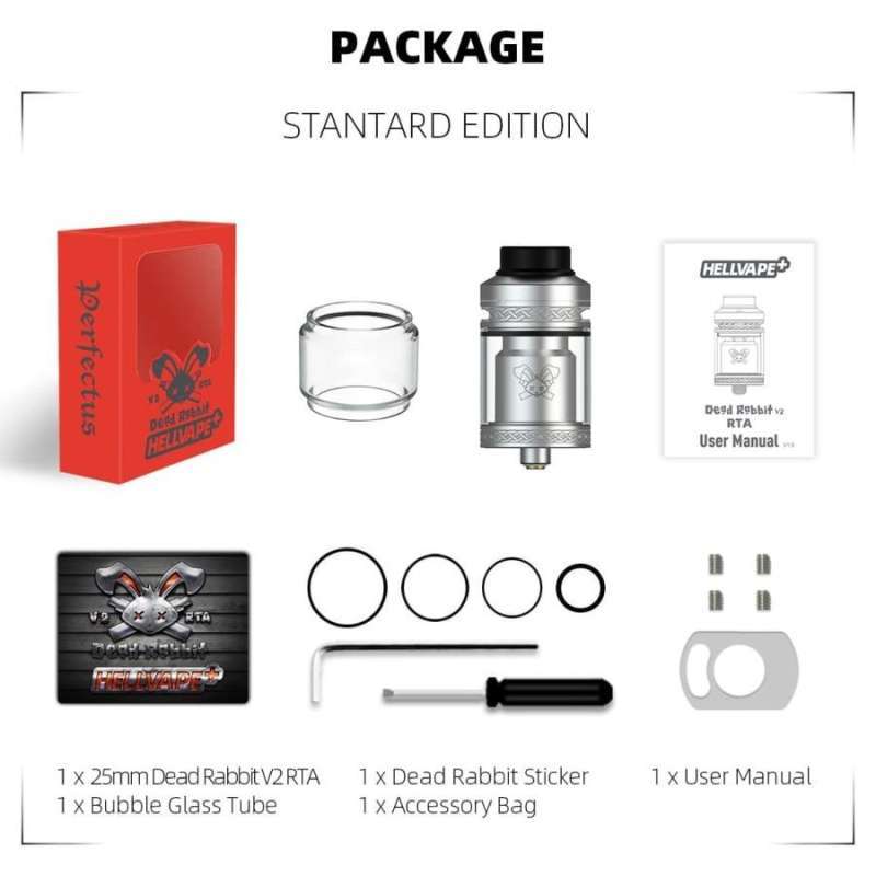 Jual Dead Rabbit V2 Rta 100% Authentic By Hellvape - Rta Dead Rabbit V2 ...