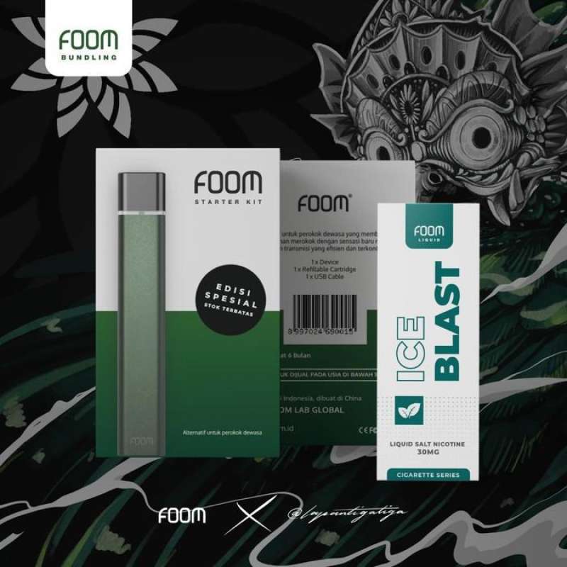 Jual FOOM Special Edition Midnight Green x Visual Art by @lapantigatiga ...