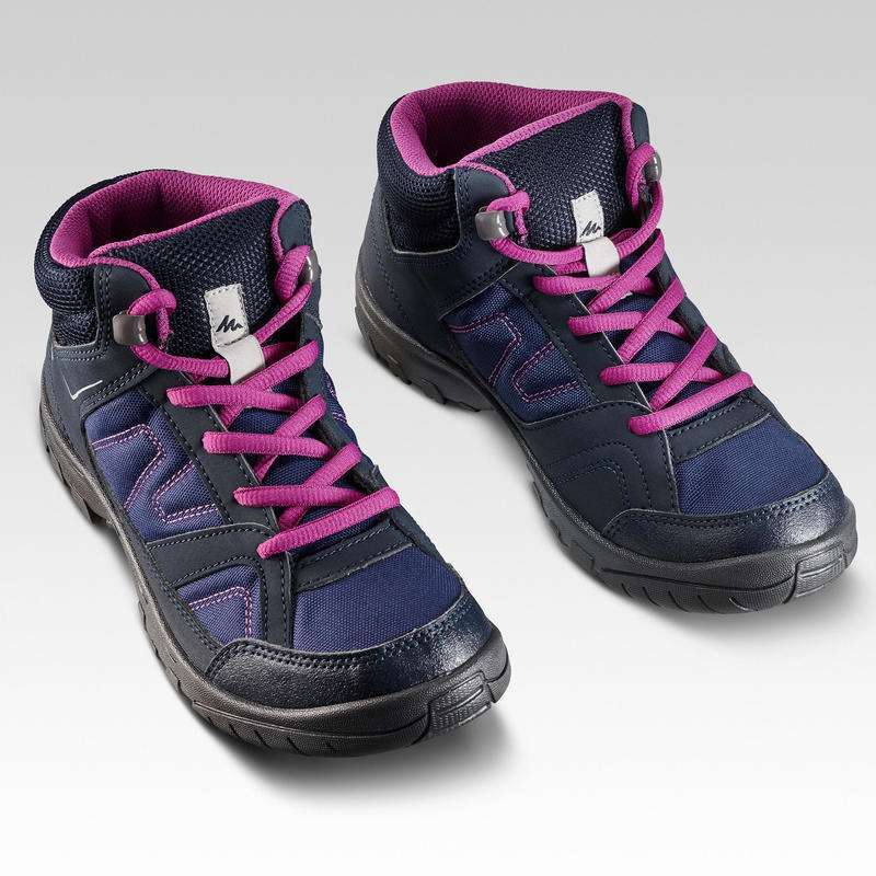 Jual QUECHUA Mh100 Sepatu Boot Hiking Mendaki Anak-anak Kids - Ungu di ...