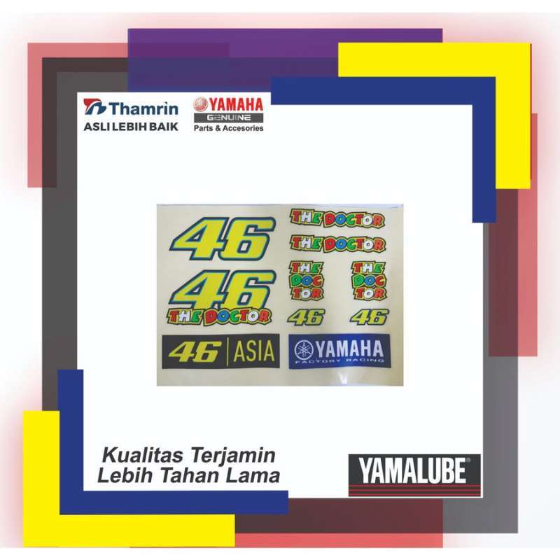 Jual Sticker Vr46 / Stiker Asia 46 Yamaha Di Seller Sparepart Yamaha ...