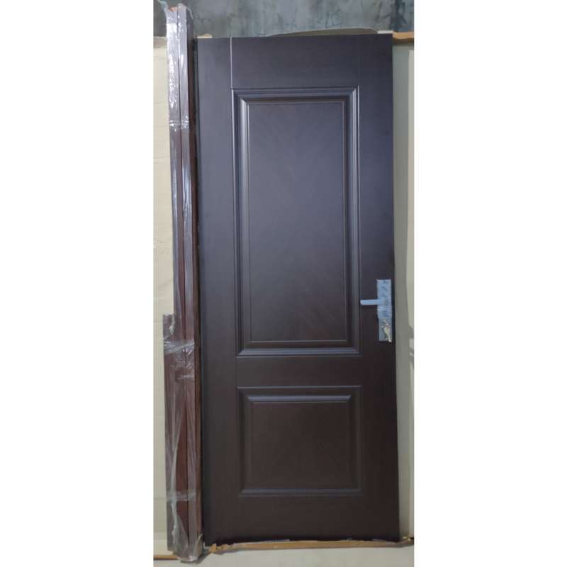 Jual pintu kayu solid engineering premium motif minimalis coklat di ...