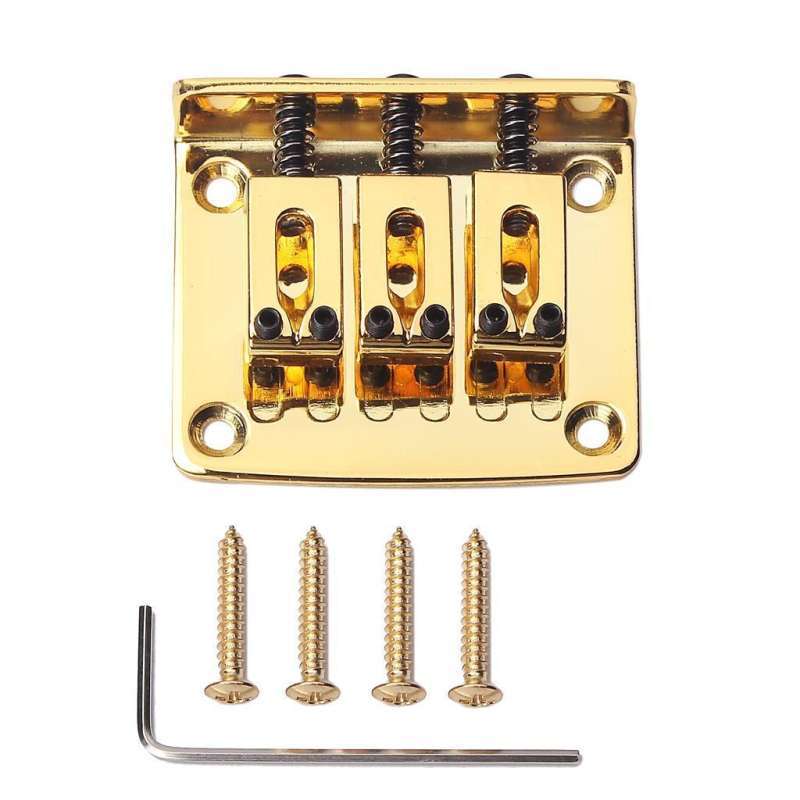 Jual Three String Hardtail Bridge Electric Guitar Bridge Musical ...