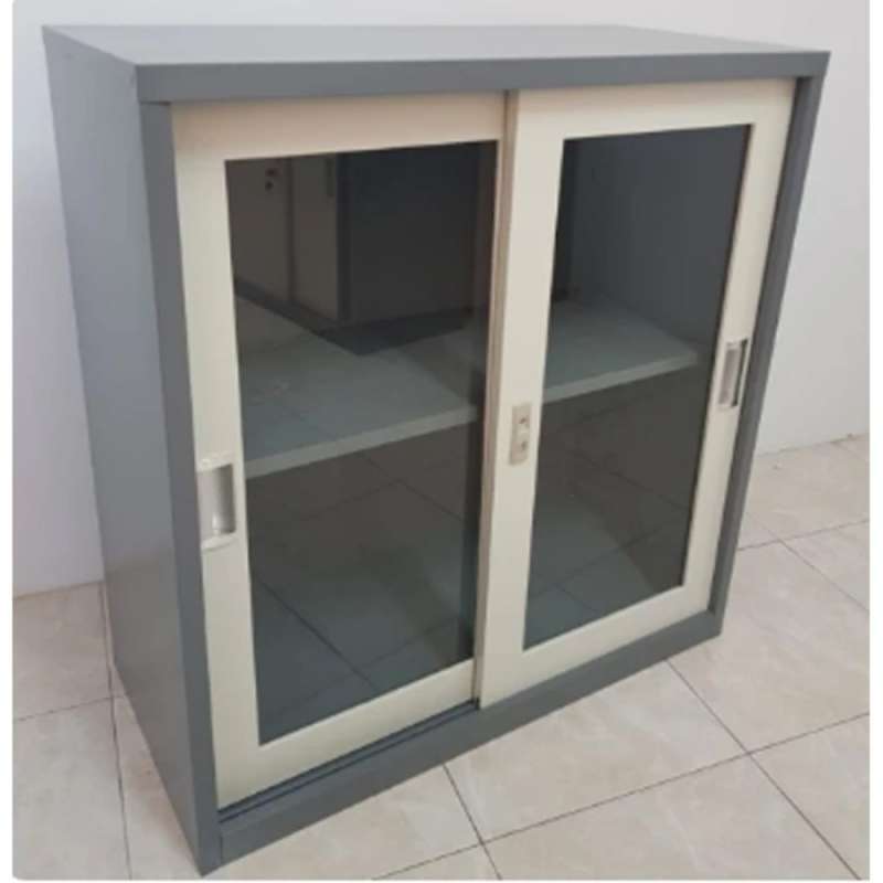 Jual Lemari Arsip Besi 2 Pintu Sliding Kaca Pendek|lemari Sleding Kantor Di Seller Citra ...