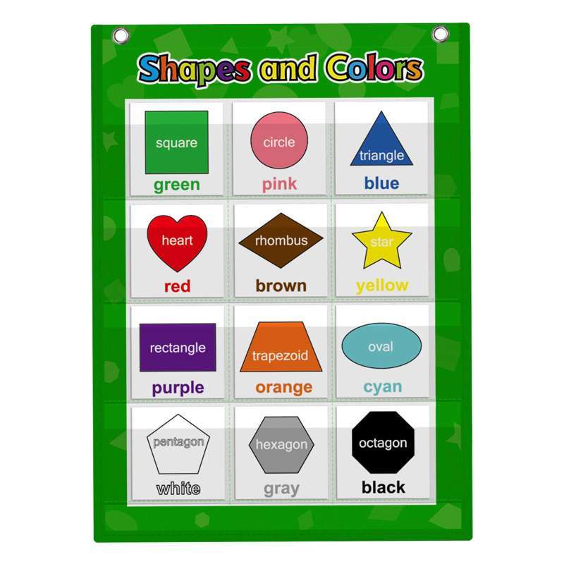 Jual Compact Pocket Chart Poster Educational Recognition 13x18 inch for ...