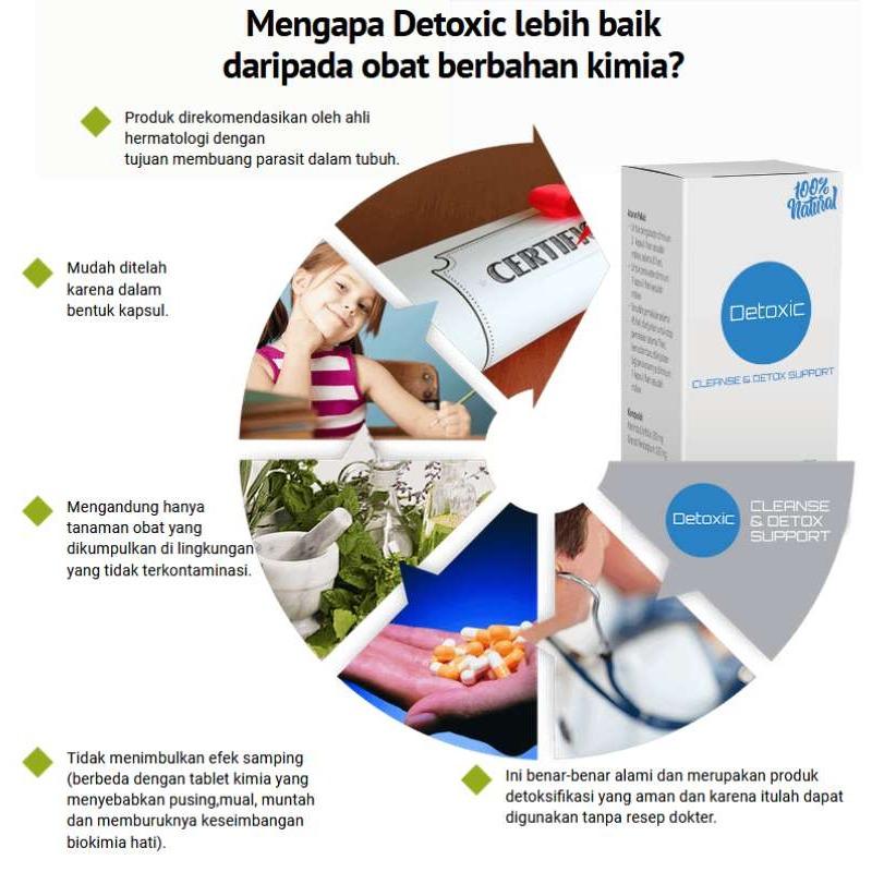 Jual Obat Parasit asli Detoxic Original di Seller TOMACHI - Pasar ...