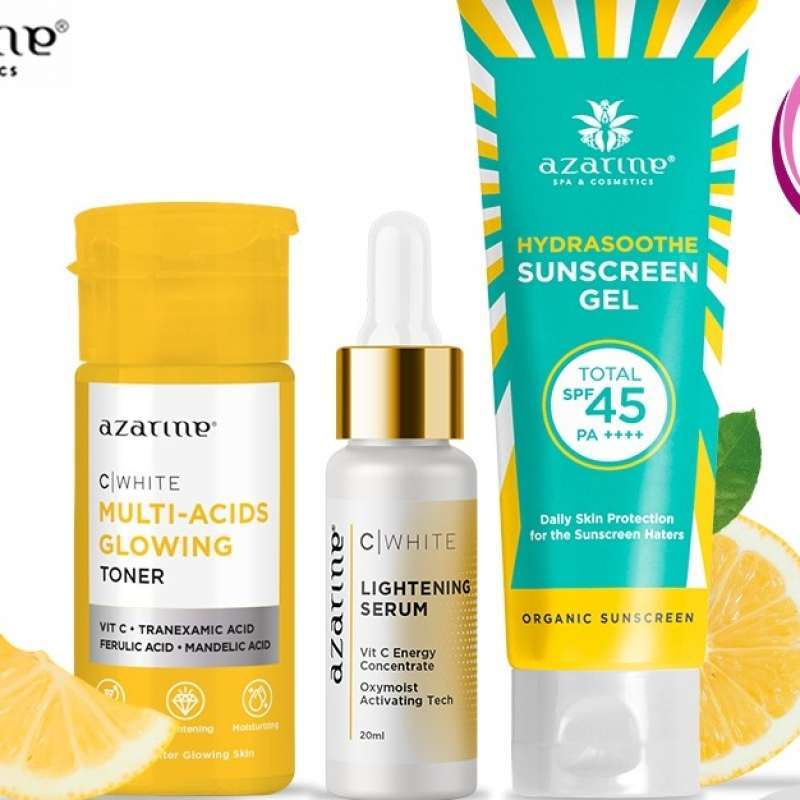 Promo Azarine Ready To Glow Kit Multi Acids Glowing Toner 90 Ml ...