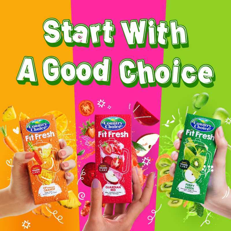 Promo Country Choice Fit Fresh Mix All Variant Isi 12pcs [250 Ml ...