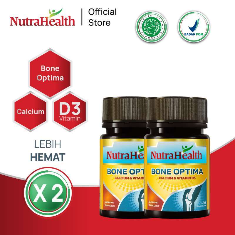 Promo Nutrahealth Twin pack Bone optima calcium dan vitamin d3 400 iu ...