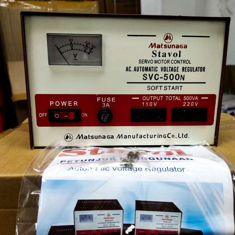 Promo Stabilizer Matsunaga 500 Watt Stavol Svc 500n Diskon 15% di ...