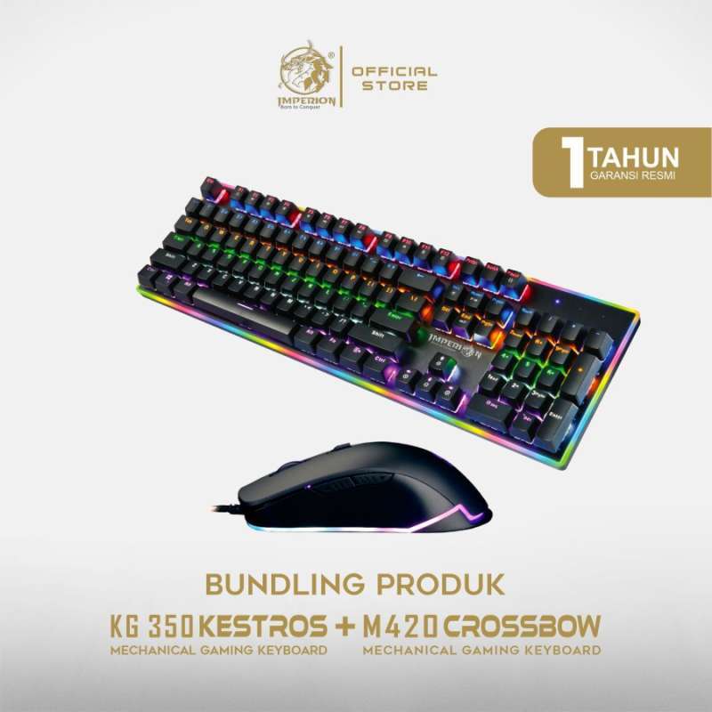 Jual Keyboard Gaming Imperion Kestros Kg-350 Mechanical, Crossbow M420 ...