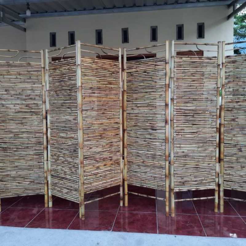 Jual Pembatas Ruangan / Sketsel / Partisi Bambu Cendani 3 pcs di Seller ...