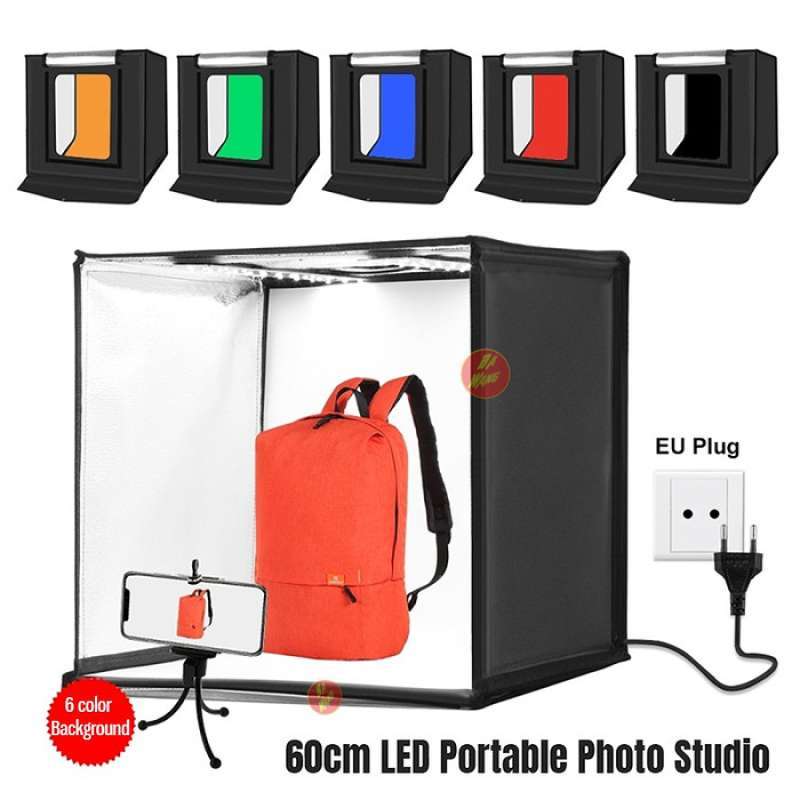 Jual Fotobox 60cm Led Light Portable Photobox Studio Photo Foto Box Di ...
