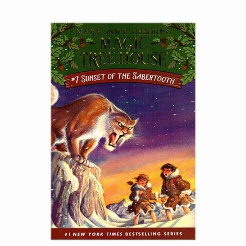 Promo Original MAGIC TREE HOUSE #07: SUNSET OF THE SABERTOOTH Buku Art ...