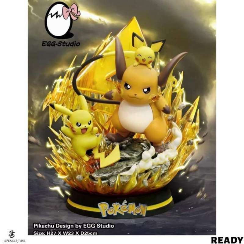 Jual READY STOCK RESIN STATUE RAICHU BY EGG STUDIO SPENCERTOYS di ...