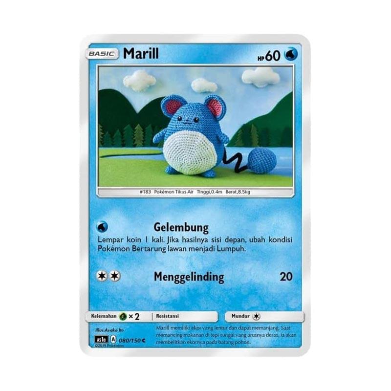 Jual Pokemon Indonesia Trading Card Marill AS1a 080-150 C di Seller Iki ...