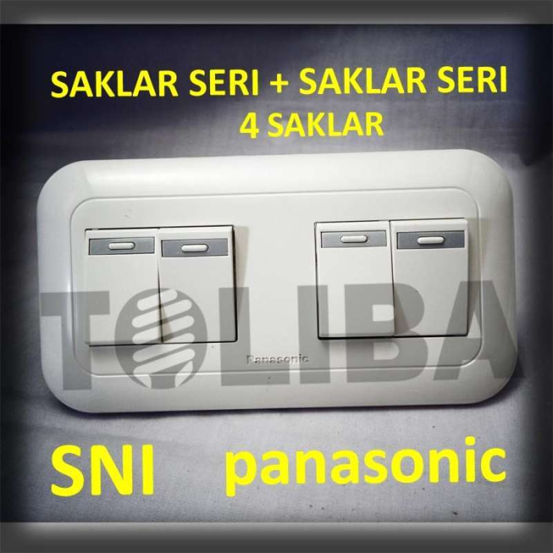 Jual Saklar Seri + Saklar Seri Inbow Ib Panasonic / 4 Saklar Double Sni ...