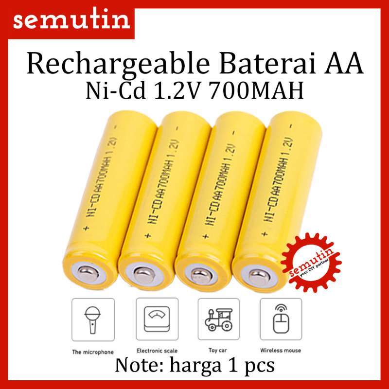 Jual Rechargeable Baterai AA Ni-Cd / Battery Cas Charger A2 Batre di ...