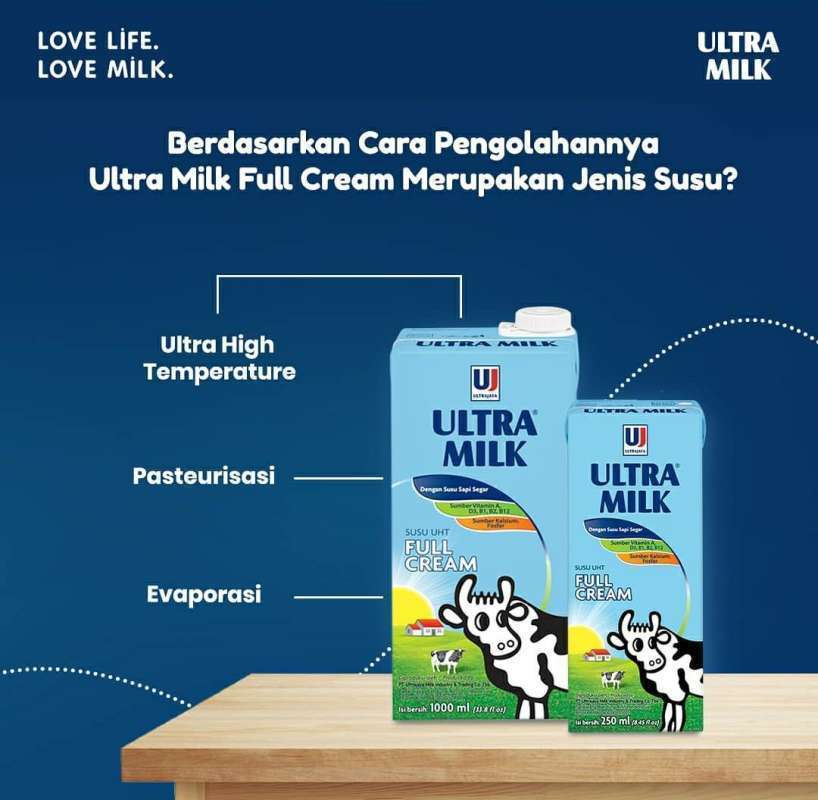 Promo Susu Ultra Milk Full Cream Uht 1 Liter Diskon 13% Di Seller Abang ...
