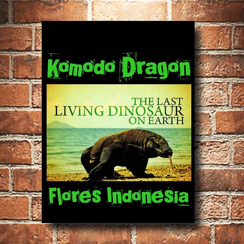 Jual Wonderpet Komodo Dragon Indonesia Poster Kayu Dekorasi Dinding di ...