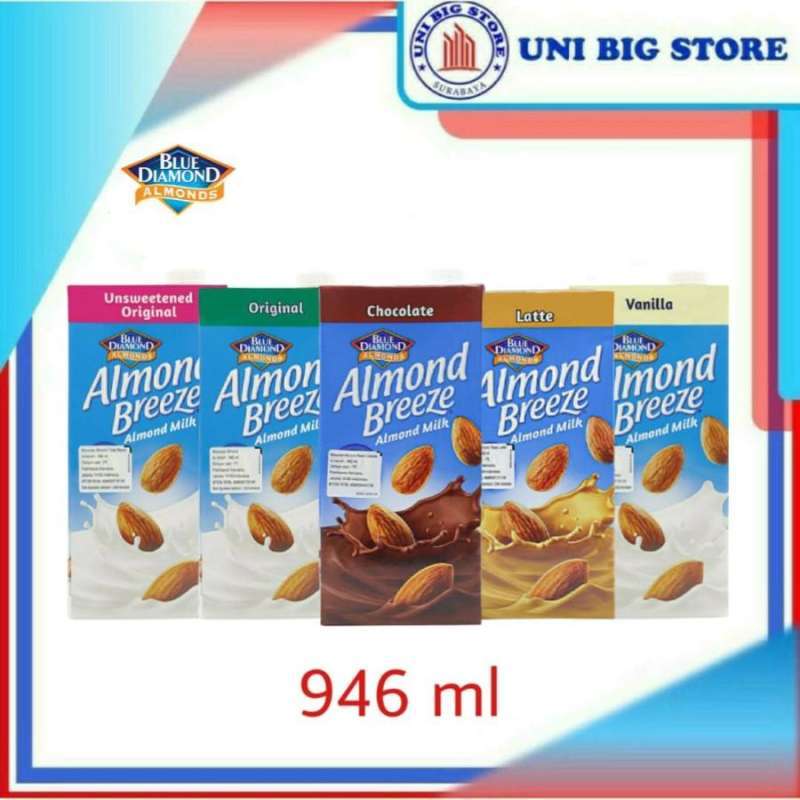 Jual Blue Diamond Susu Almond Breeze Milk Original Chocolate Latte 946 ml di Seller Uni Big ...