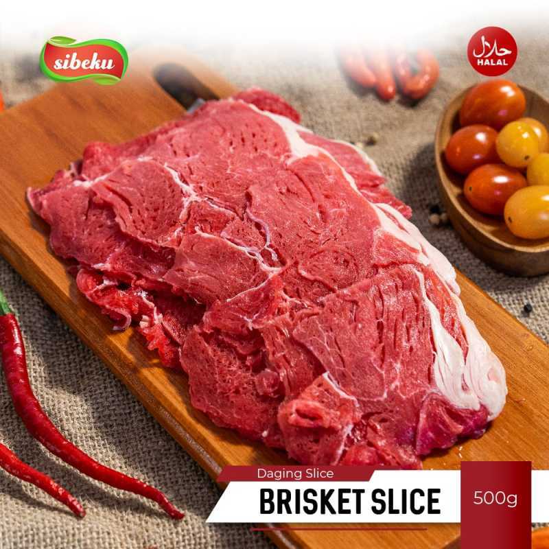 Jual Daging Sapi Brisket Slice Beef Halal dan Higienis 500 gram ...