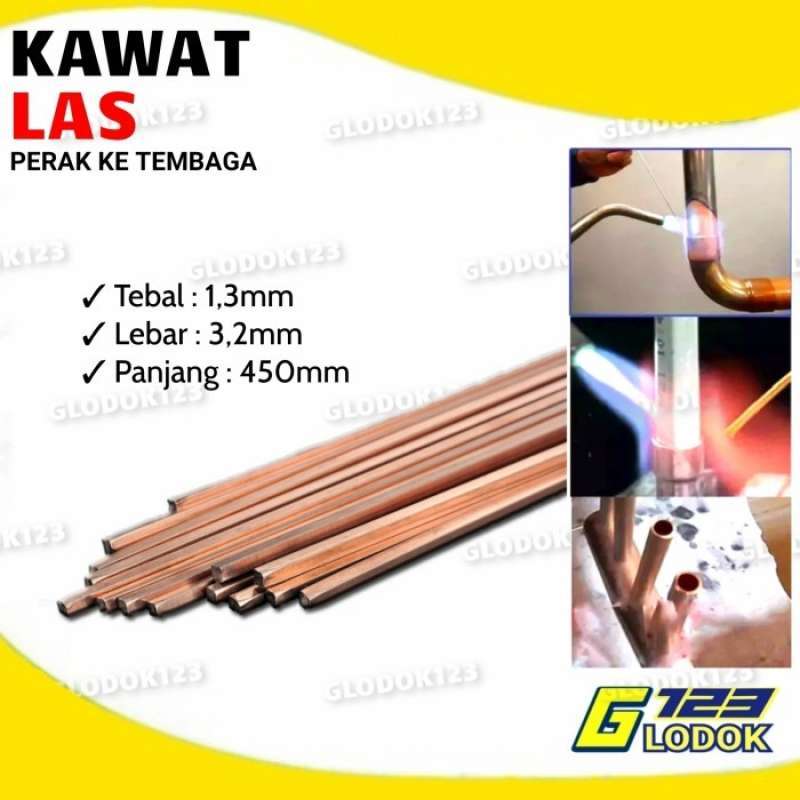 Jual Kawat Perak Las Tembaga Pipa Ac Kulkas Welding Brazing Alloy ...