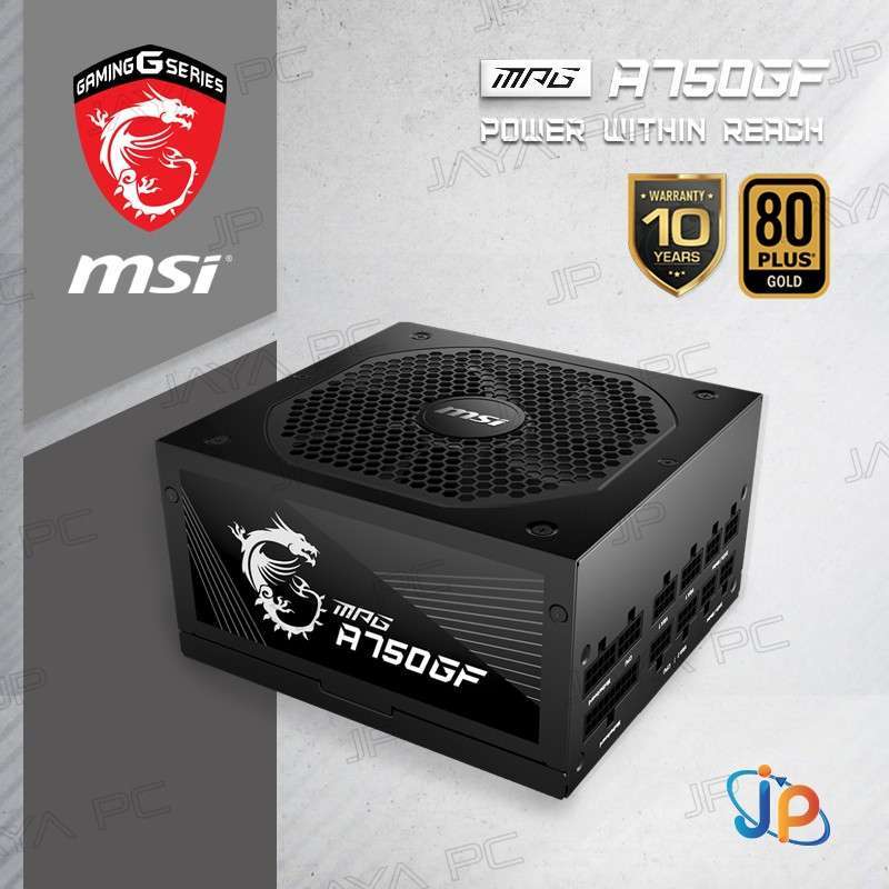 Promo Msi Mpg A750gf Fully Modular 750watt Psu/ Power Supply 750w 80+ Gold Diskon 6% Di Seller ...