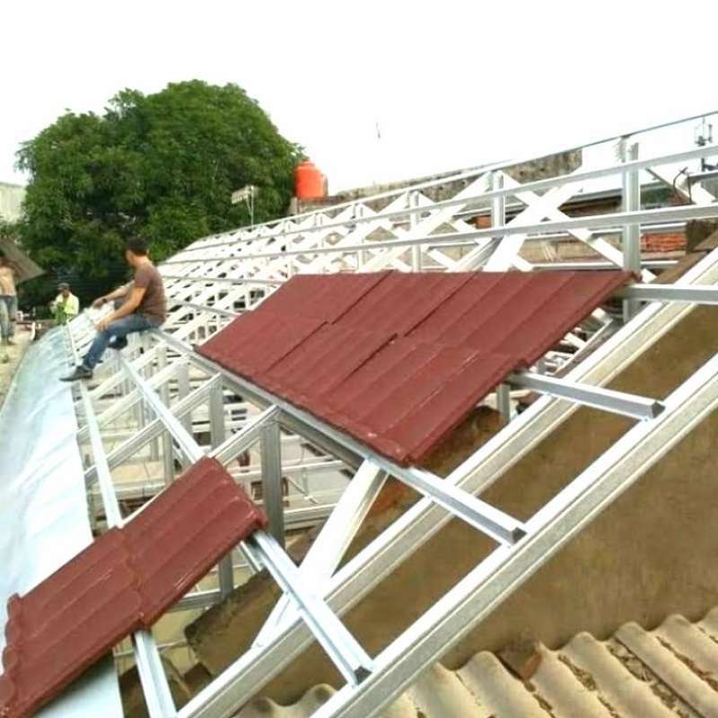 Jual Baja Ringan Genteng Metal Pasir Terpasang 1 Paket Di Seller Baja ...