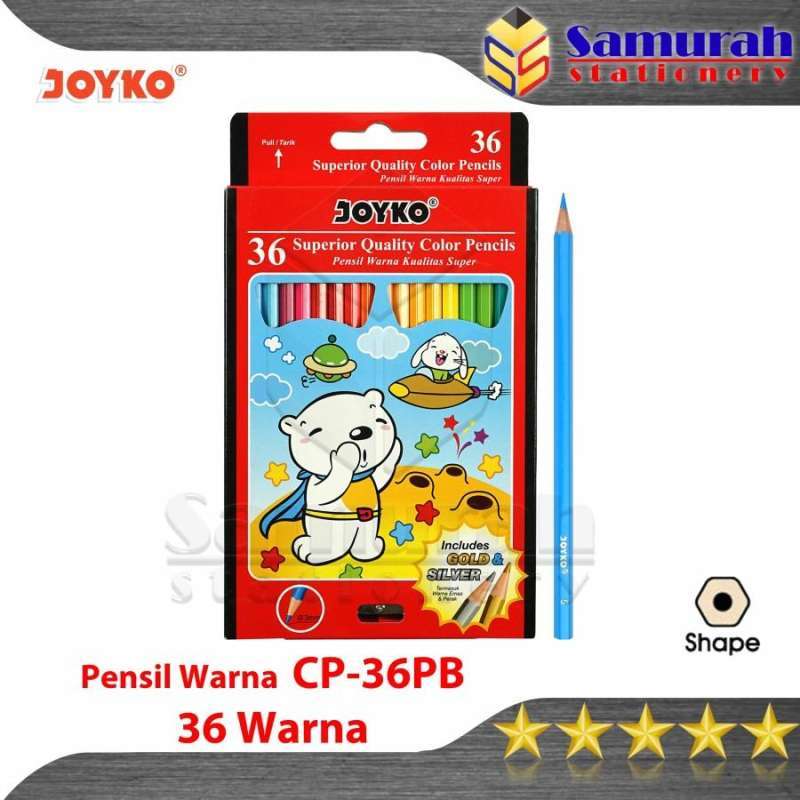Jual Pensil Warna Joyko Cp 36 Pb Warna Panjang Color Pencil Cp 36pb