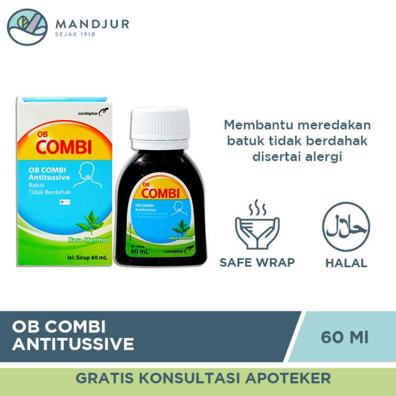 Jual OB Combi Antitussive Batuk Kering 60 mL - Obat Batuk Tidak ...