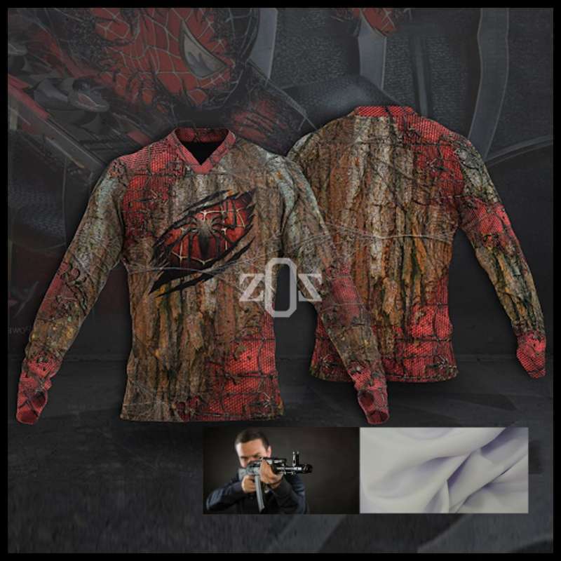 Jual Baju Kaos Jersey Lengan Panjang Berburu Hunting Spiderman - Adult ... Jual Baju Kaos Jersey Lengan Panjang Berburu Hunting Spiderman - Adult ...