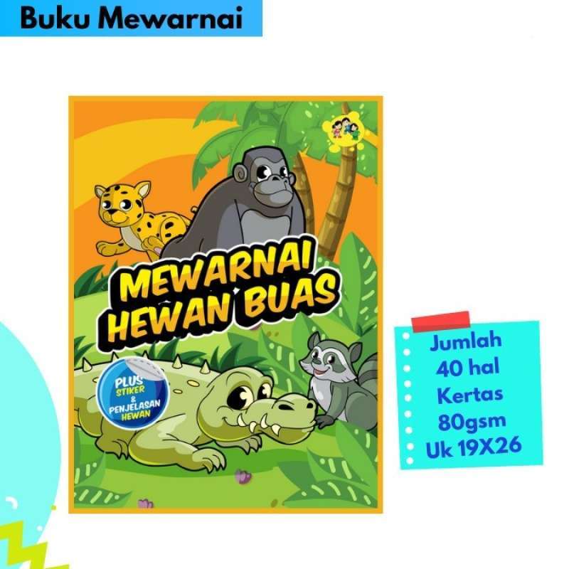 Promo BUKU MEWARNAI ANAK - MEWARNAI HEWAN BUAS Diskon 20% di Seller ... Promo BUKU MEWARNAI ANAK - MEWARNAI HEWAN BUAS Diskon 20% di Seller ...
