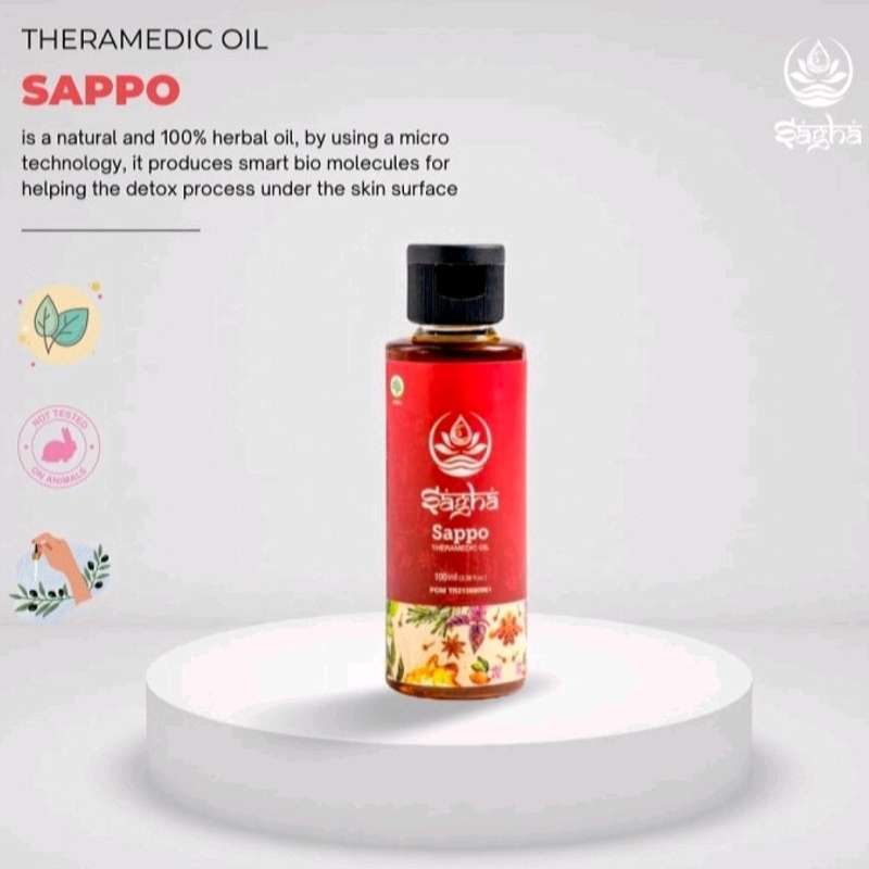 Jual SAGHA Sappo Premium Theramedic Oil Original 100 ml Lisensi BPOM di ...