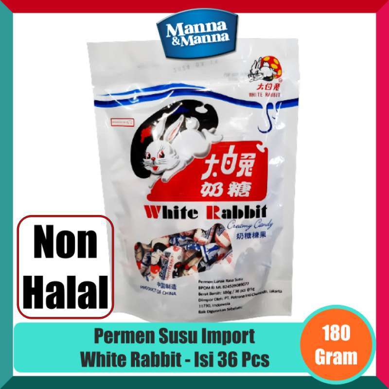 Jual Permen Susu Import White Rabbit Isi 36 Pcs (Non-Halal) - 180 Gram ...
