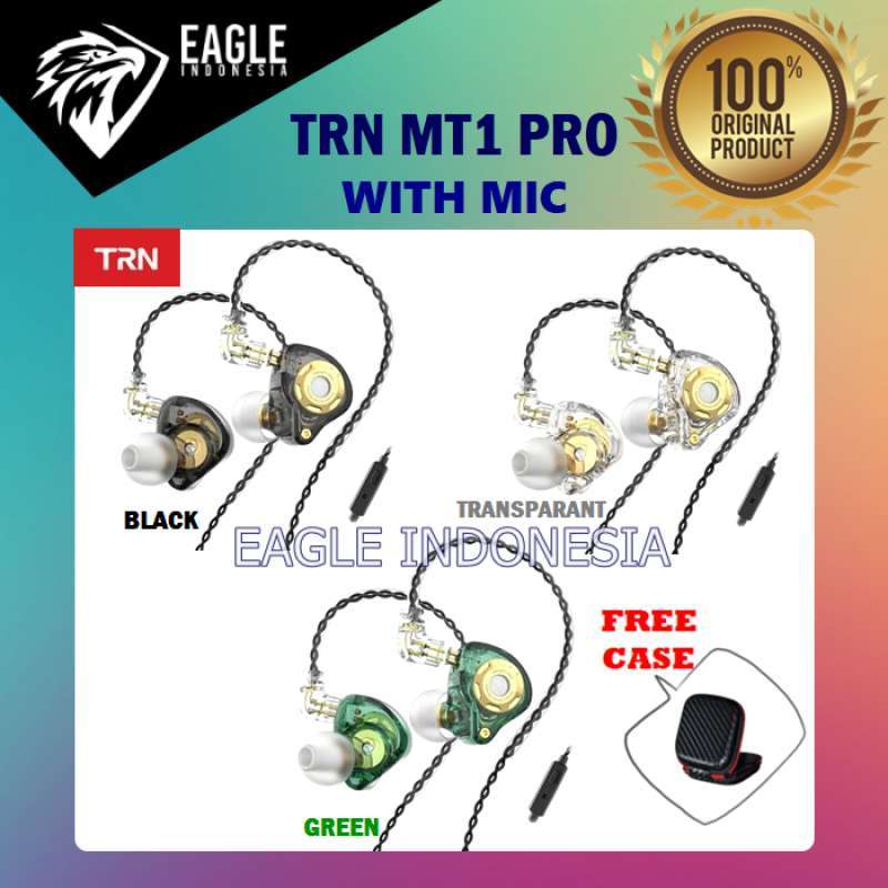 Jual Trn Mt1 Pro Hifi 1 Dd - Dynamic In-ear Earphone Bass Sport With ...