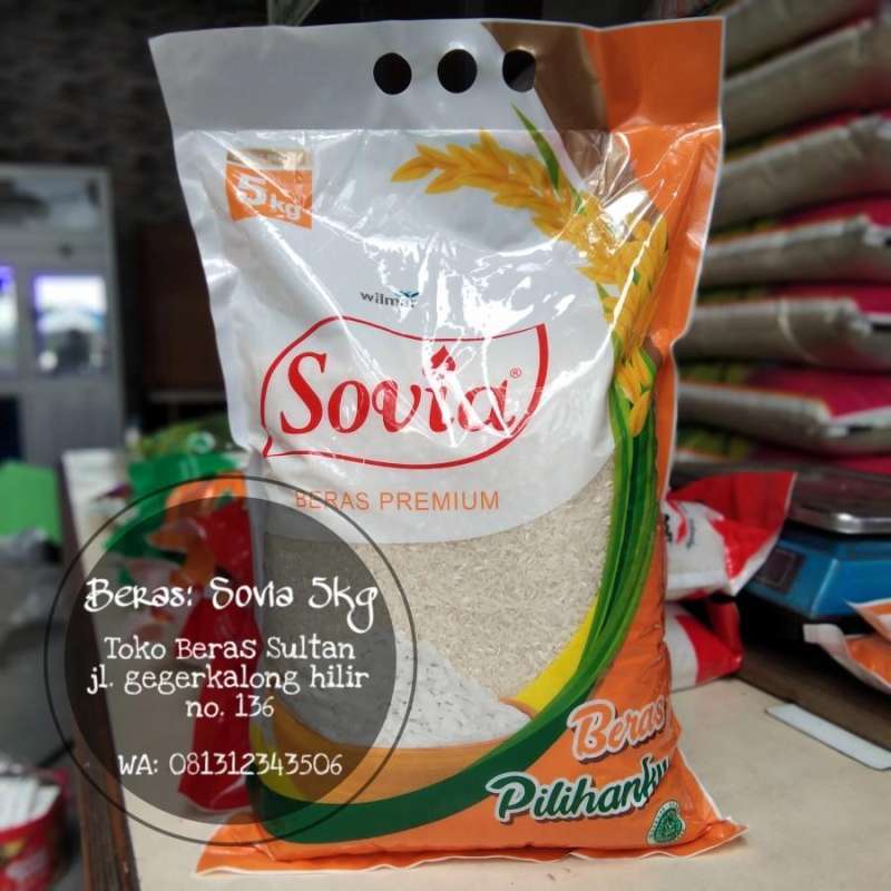Jual Beras Sovia 1kg - Sovia 5kg Di Seller Sultan Beras_bdg - Sukarasa ...