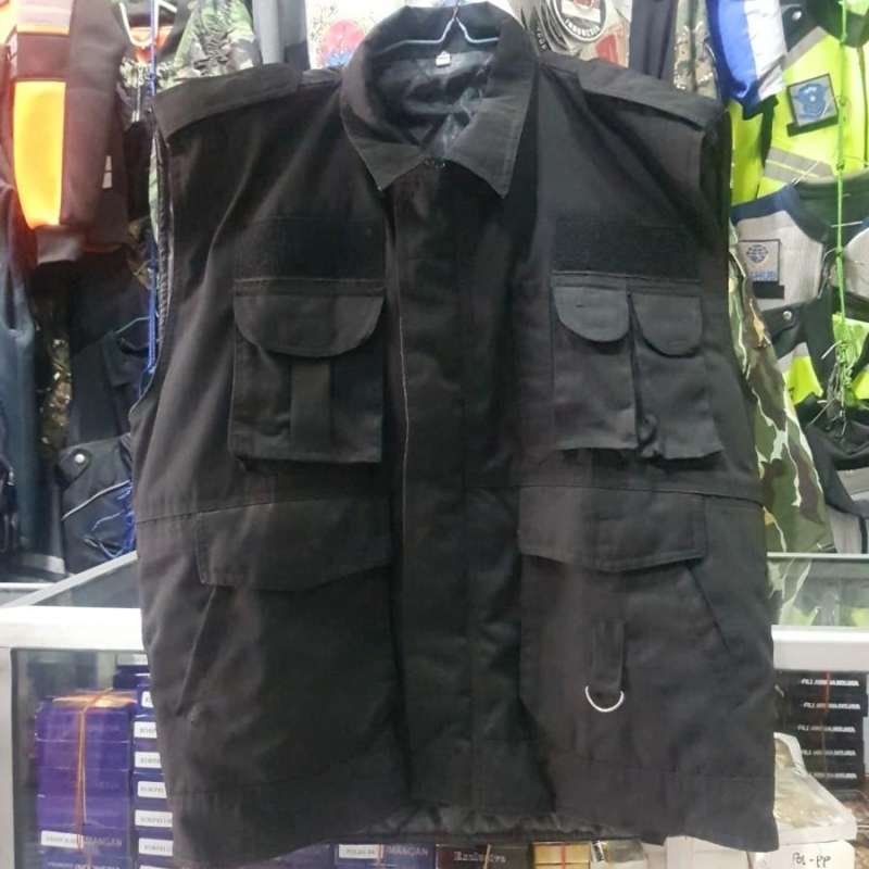 Jual Rompi Tactical Lapangan Outdoor Hitam|Rompi Tactical Risptok Hitam ...
