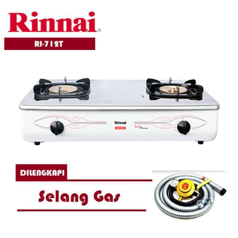 Jual Rinnai Ri-712t Kompor Gas 2 Tungku Api Turbo Stainless Dilengkapi ...