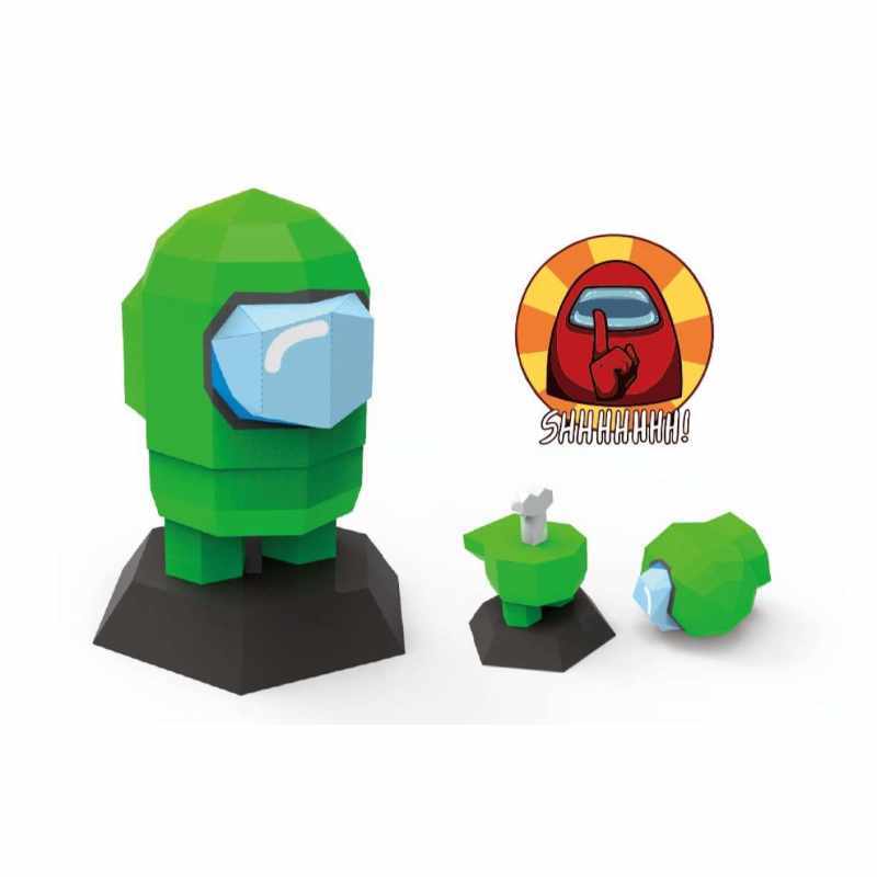 Jual Papercraft Crewmate Single Ukuran Besar - Green/ Hijau Di Seller ...