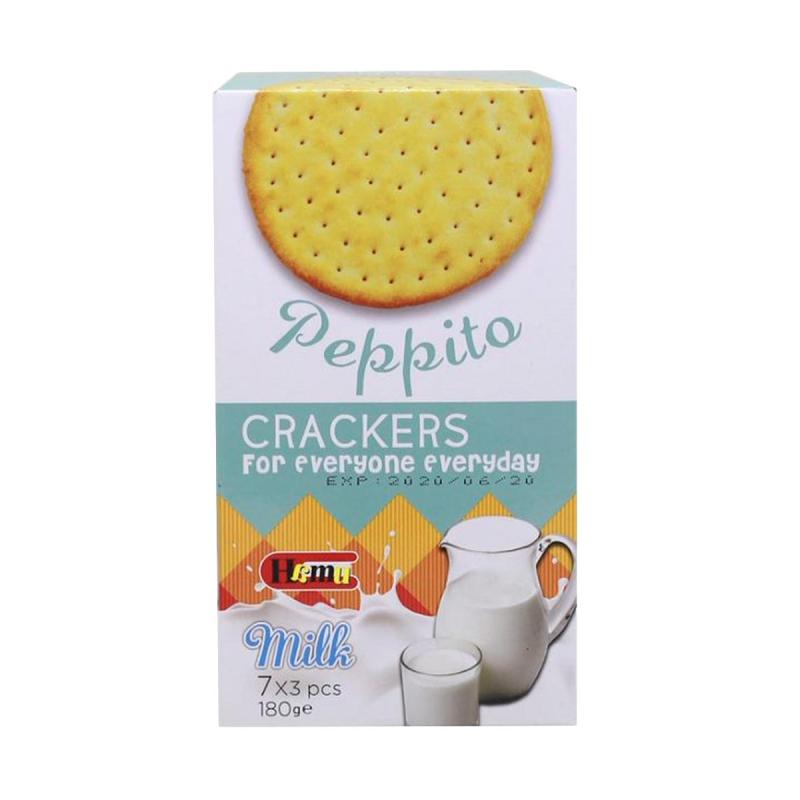 Jual PEPPITO Milk Crackers Biskuit [180 g] di Seller Papaya Fresh ...