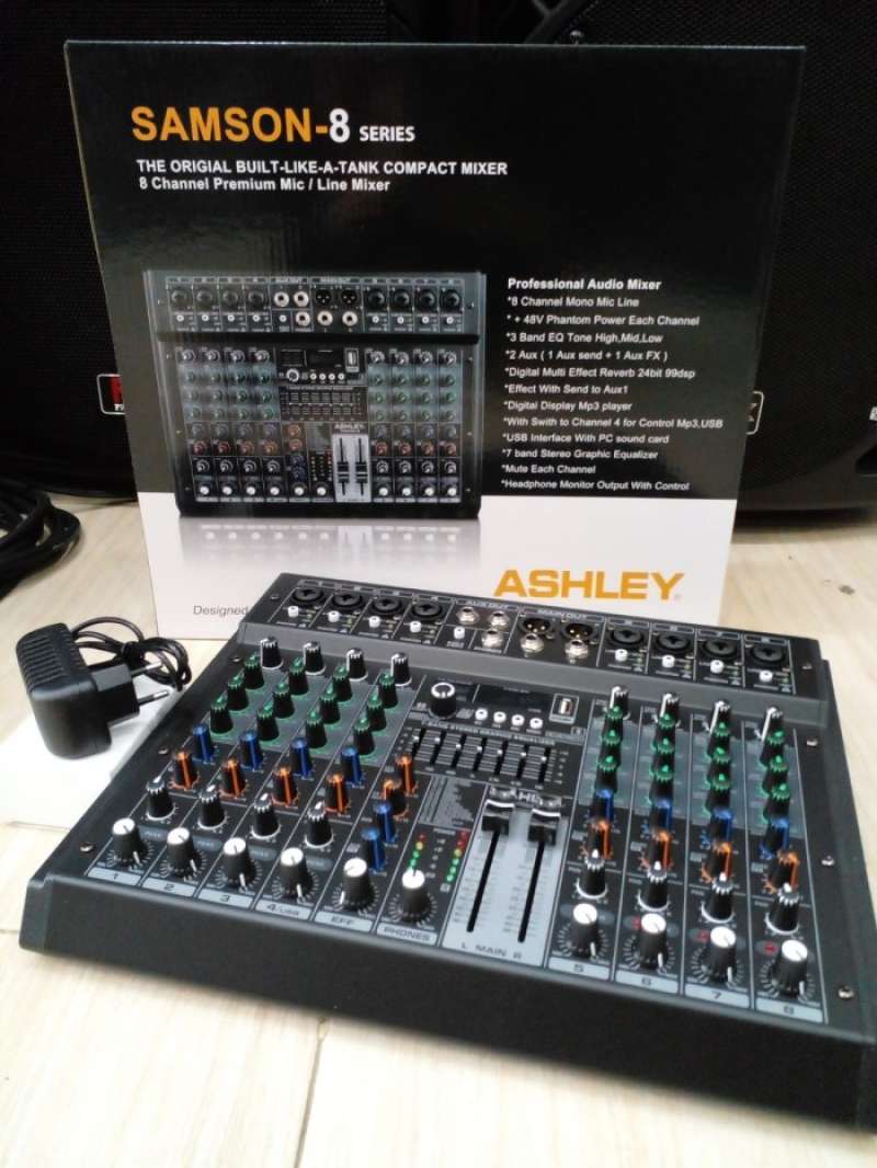 Jual Mixer Ashley Samson 8 Original 8 Channel Bluetooth - Soundcard ...