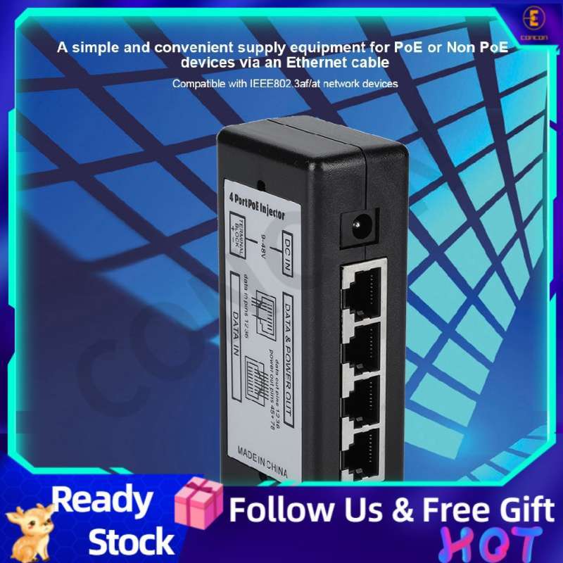 Jual [Hot] 4 Port POE Power Over Ethernet Module Injector LAN RJ45 ...
