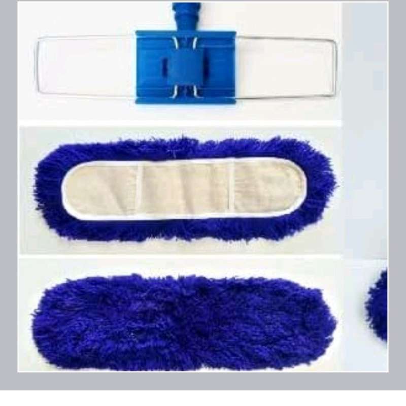 Jual Refill Lobby Duster Biru 60cm Kain Pel Lobby Dorong Gagang Panjang ...