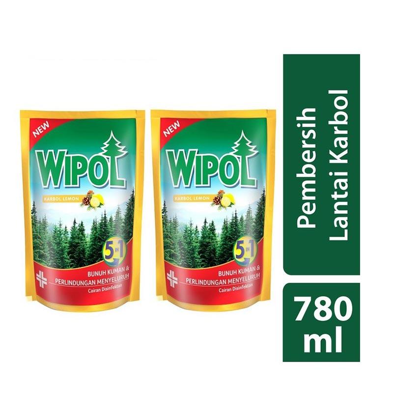 Jual Medan - WIPOL Karbol Lemon Cairan Pembersih Lantai [780 mL/ Twin ...