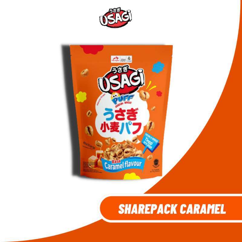 Promo USAGI Puff Sharepack Caramel (80gr) Diskon 5% di Seller Dua ...