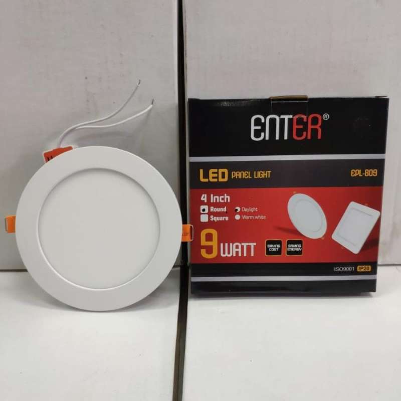 Jual downlight led panel 9w ib bulat putih downlight 4 inch 9 watt di ...